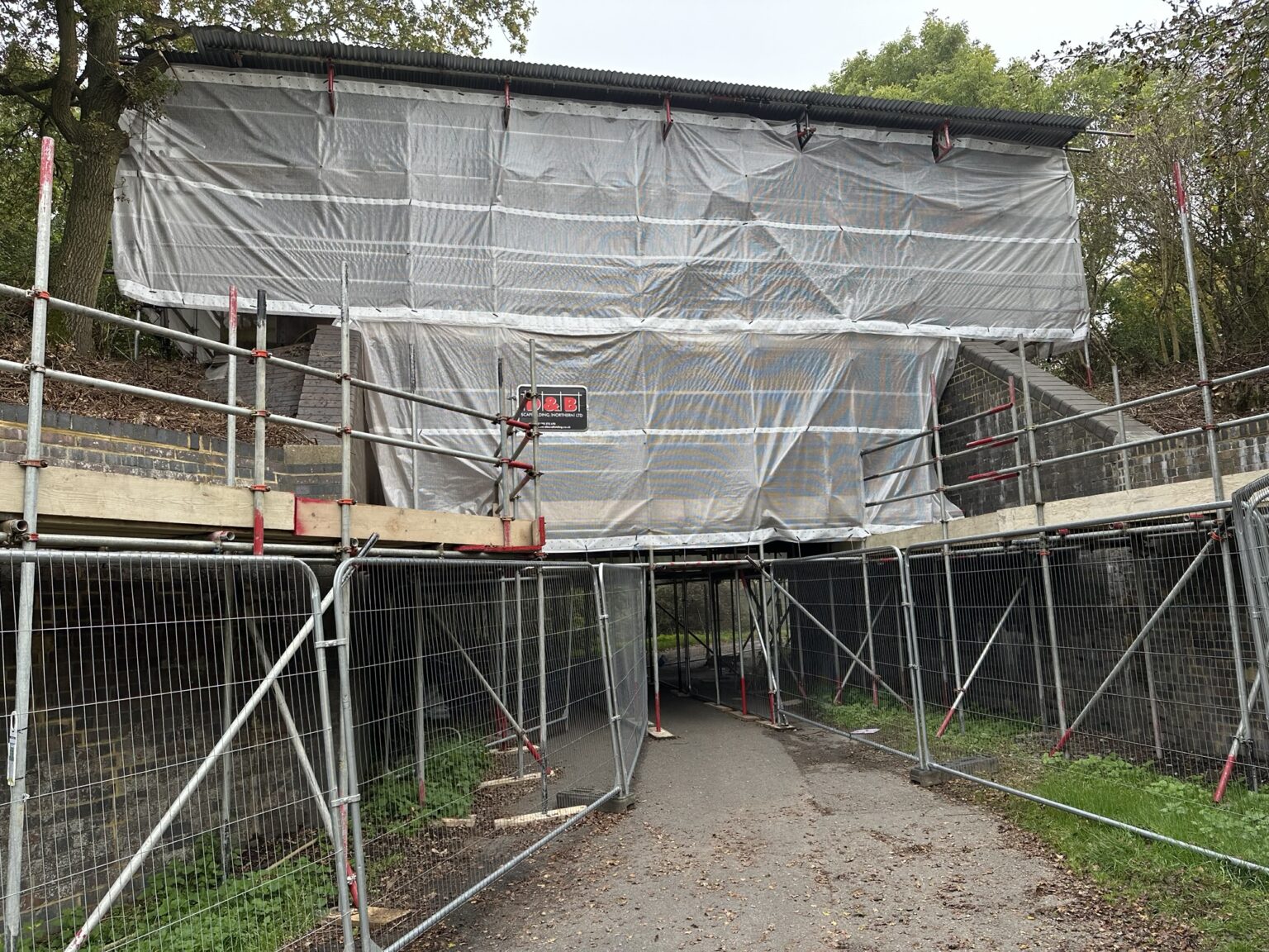 Historic Railways Bridge Shot Blasting - Cambridgeshire